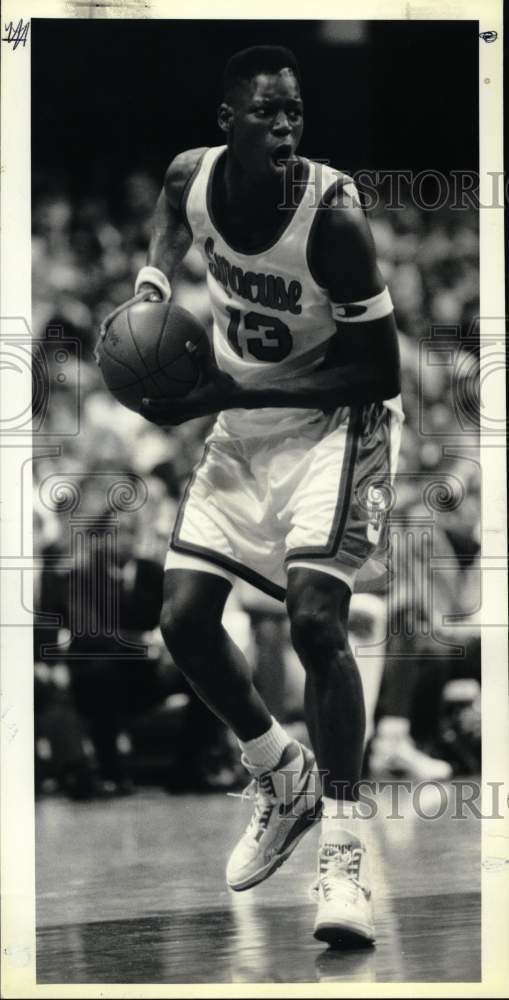1990 Press Photo Syracuse basketball player Conrad McRae - sys10392 ...