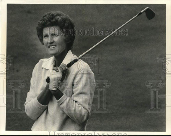 1982 Press Photo Golfer Kathy Whitworth at Lighthouse Pro-Am Tournamen ...