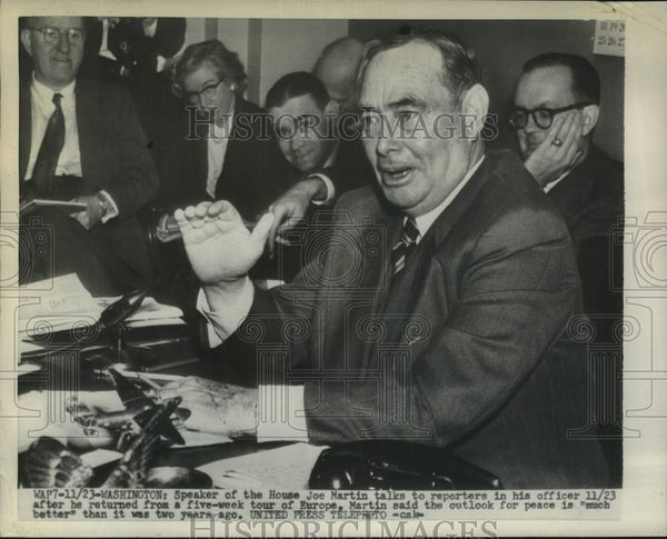 1953 US Congressman Joseph W. Martin Jr. in Washington, DC office ...