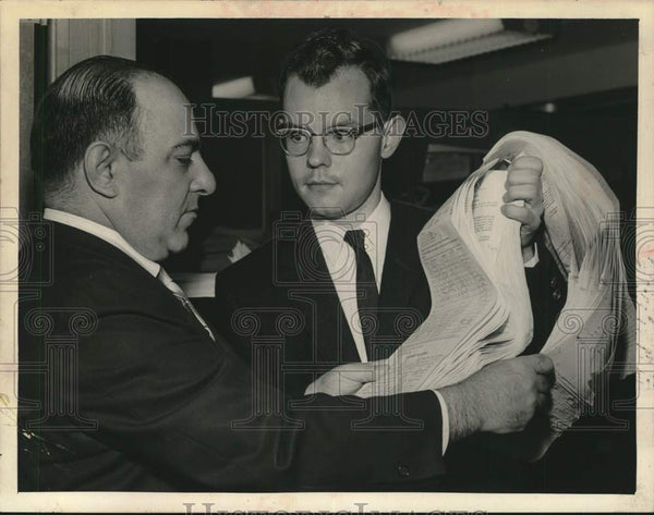 1964 Robert J. Fahy with John J. Ghezzi in New York - Historic Images