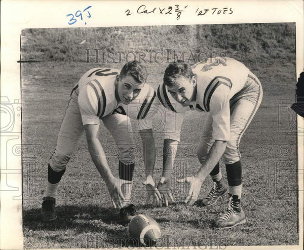 1964 Press Photo Football players Frank and Denis Slattery - Historic ...