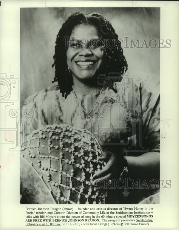 1990 Bernice Johnson Reagon, Smithsonian Institute Curator - Historic ...
