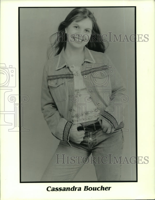 Press Photo Cassandra Boucher, Actress, Singer, Dancer & Figure Ice Sk ...