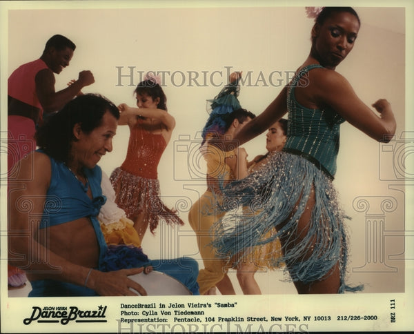 Press Photo Members of DanceBrazil perform in Jelon Vieira's "Samba ...