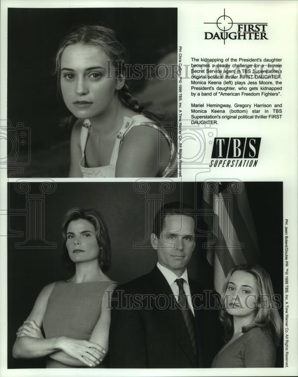 1999 Cast of TBS Superstation movie "First Daughter" - tup01298 ...