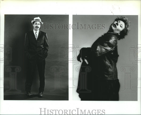 Press Photo Solo theatre artists Ernesto Sanchez & Nina Wise in New Yo ...