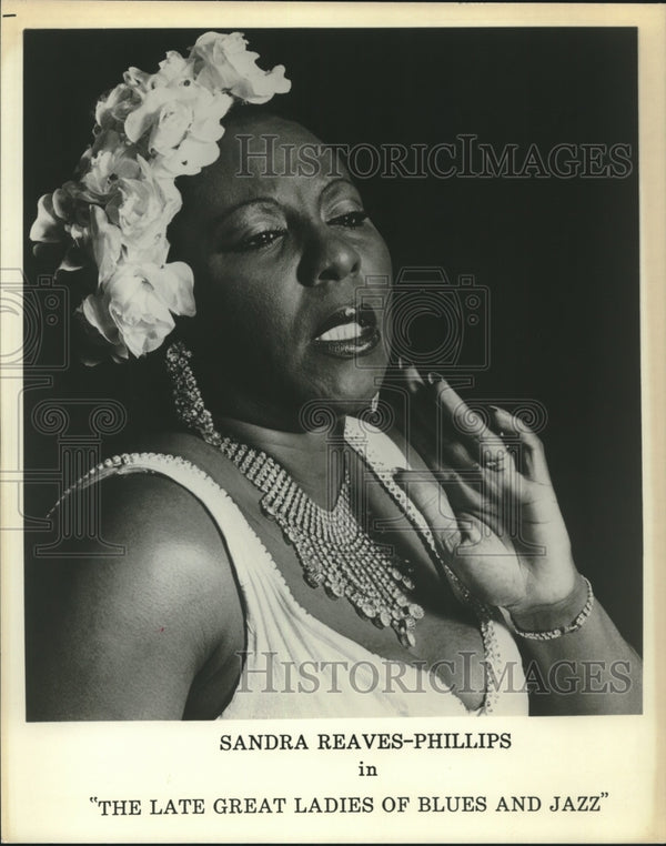 Press Photo Sandra Reaves-Phillips in "The Late Great Ladies of Blues ...