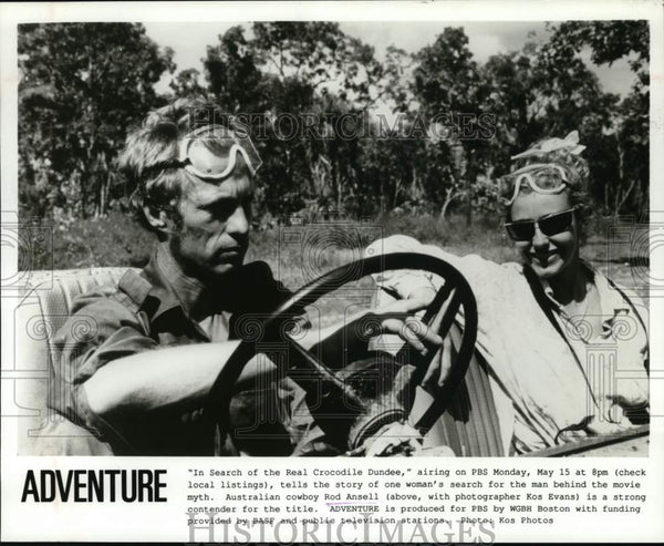 1989 Rod Ansell & Kos Evans in episode of "Adventure" on PBS-TV ...