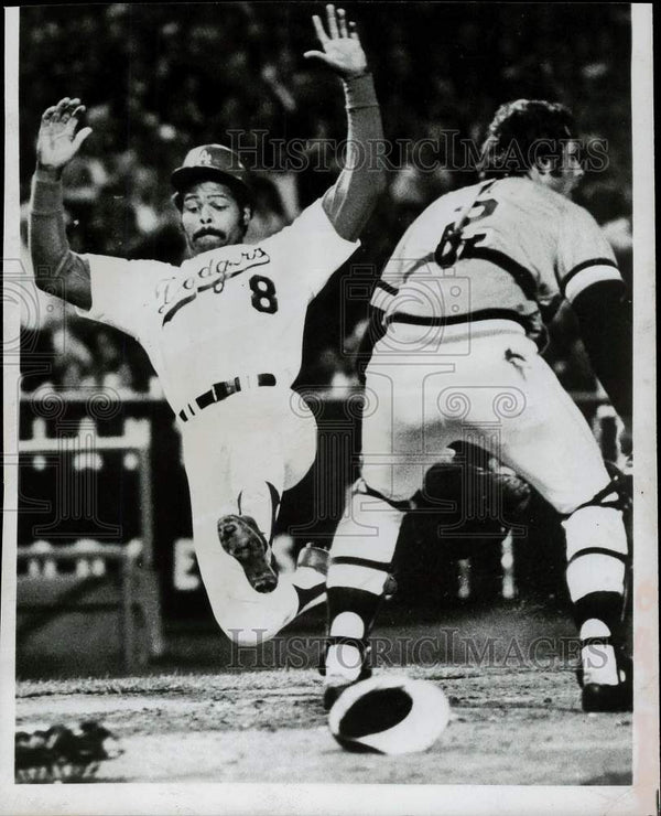 1978 Press Photo Los Angeles Dodgers baseball player Reggie Smith in a ...