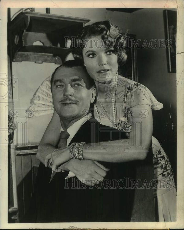 1960 Pippa Scott & Brian Ahern costar in scene from television show ...